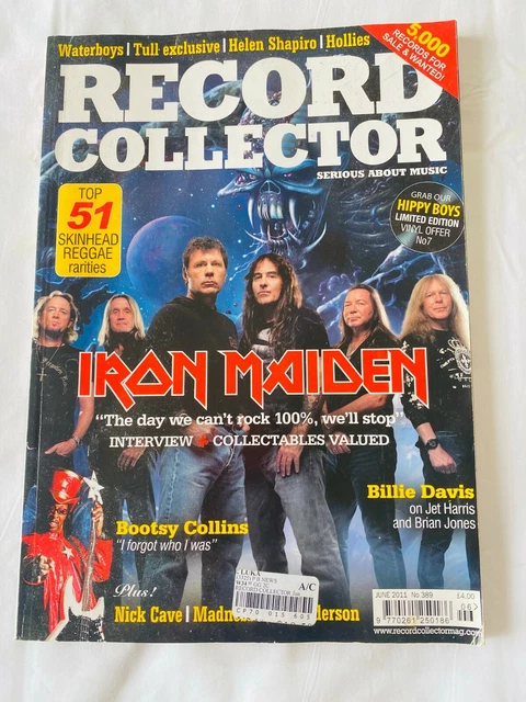 RECORD COLLECTOR IRON Maiden Cover Jethro Tull Magazine Issue 389 June ...