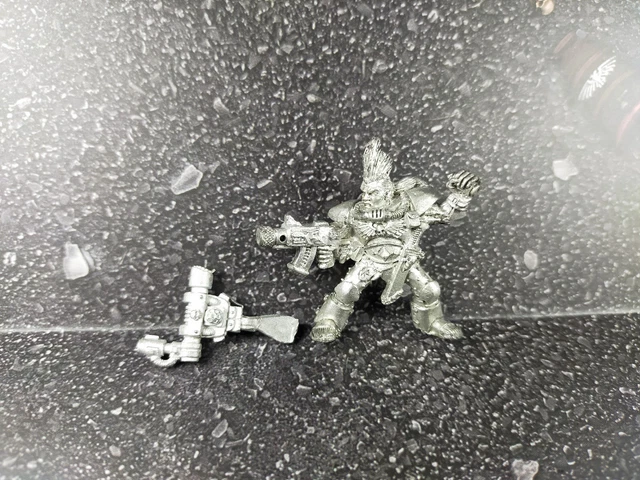 WARHAMMER 40K OLDHAMMER 2nd Ed Space Wolves Scout Sergeant OOP RARE EUR ...