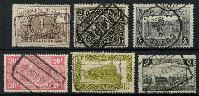 BELGIUM RAILWAY PARCEL Stamp Collection Inc 1f, 2f, 4f, 8f, 10f & 20f £ ...