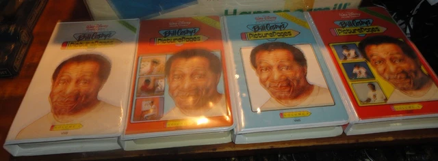 RARE BILL COSBY Picture Pages Volume 1-4 Walt Disney Kids Vhs Clamshell ...