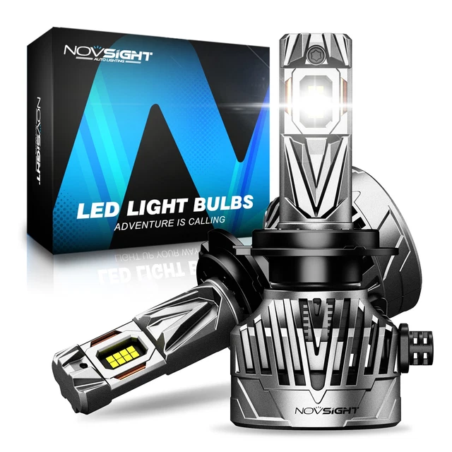 NOVSIGHT H7 LED Headlight Bulbs High/Low Beam Conversion Kit Bright ...