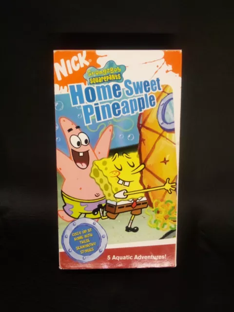 Nickelodeon Spongebob Squarepants Home Sweet Pineapple Vhs Video Tape