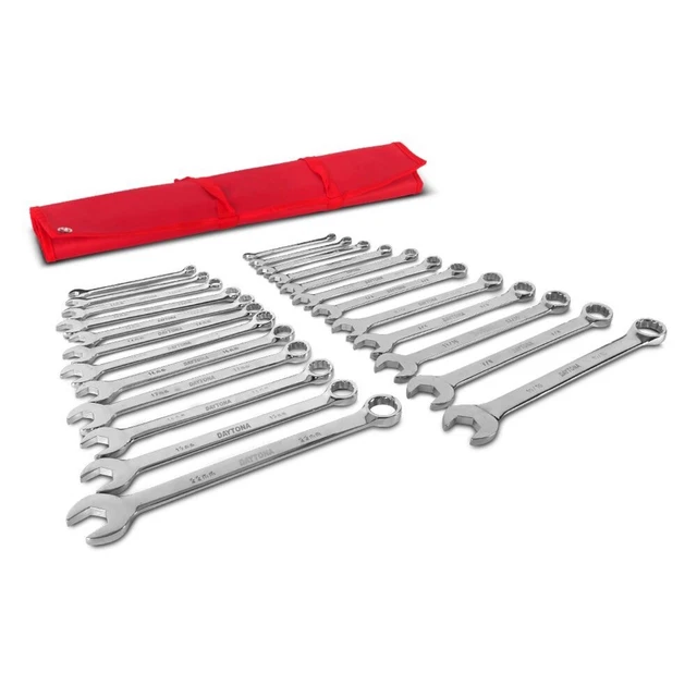 DAYTONA DEL24S 24PCE Metric/Imperial Extra Long Combination Spanner Set ...