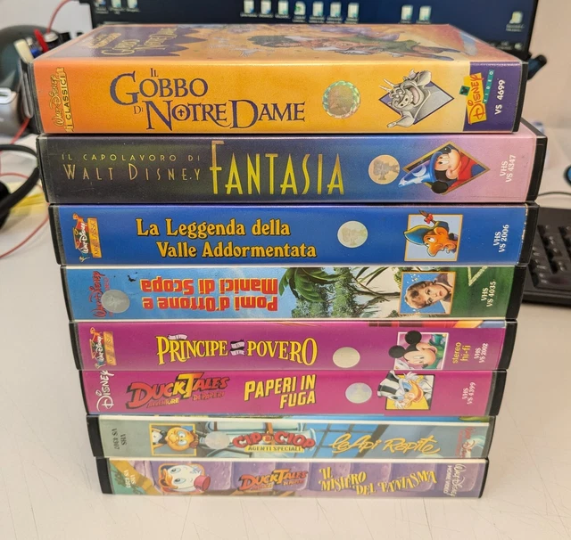 LOTTO DI 8 VHS Walt Disney Home Video 90' ITALIANO ITA EUR 8,00 ...