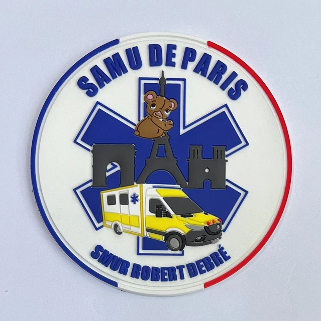 ÉCUSSON POMPIER SECURITE civile samu SMUR PARIS ROBERT DEBRE SMUR EUR ...