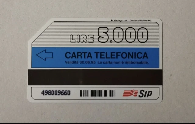 SCHEDA TELEFONICA RARA Sip Compagna Di Tutti I Giorni 1995 Lire 5000 ...