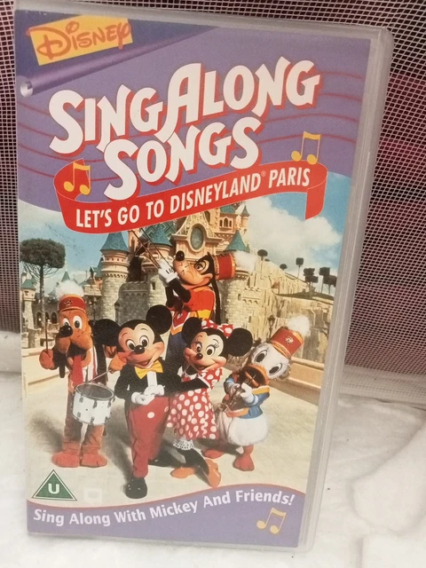 VHS VIDEO DISNEY'S Sing Along Songs Let's Go To Disneyland Paris £6.44 ...