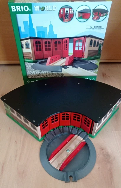 BRIO 33736 GROSSER Ringlockschuppen, Grand Roundhouse EUR 59,00 ...