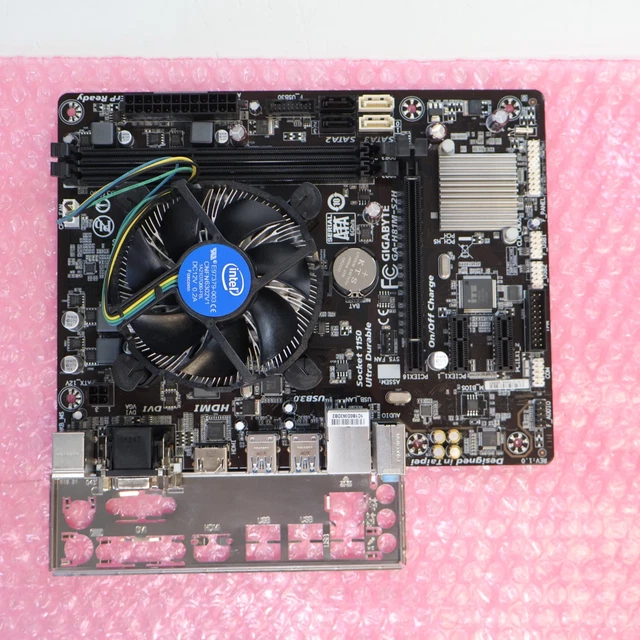 GIGABYTE GA-H81M-S2H + Intel i3-4170 3.70GHz CPU + Cooler + IO Shield ...