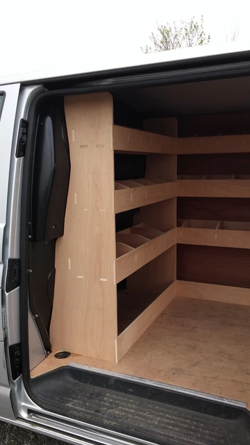 VW TRANSPORTER T5 T6 SWB and LWB Van Racking Tool Storage System ...