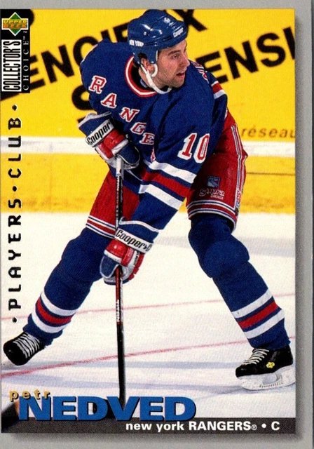 1995 COLLECTOR'S CHOICE Player's Club Petr Nedved #323 Rangers de New ...