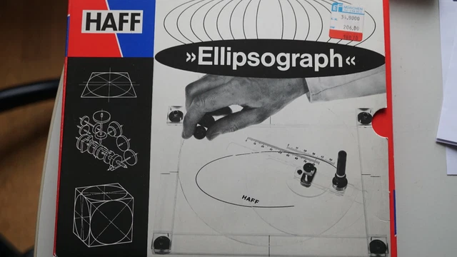 ORIGINAL HAFF ELLIPSOGRAPH N° 97 Original verpackt mit Zubehör ...