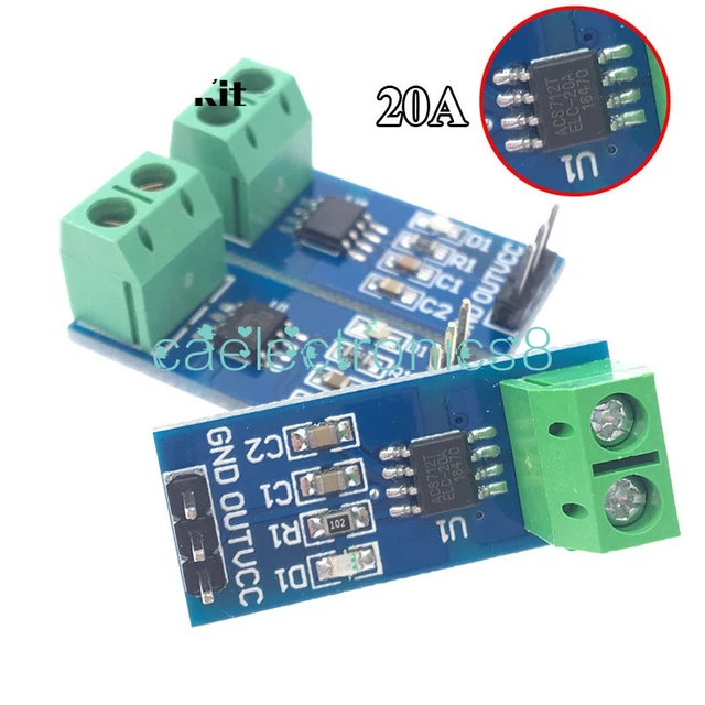 New Design Acs712t 20a Range Current Sensor Module Acs712 Module For Arduino 228 Picclick Ca