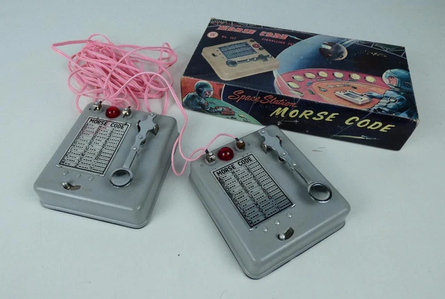 VINTAGE W TOYS Space Station Morse Code set with box c1960 #4629 £0.99 ...