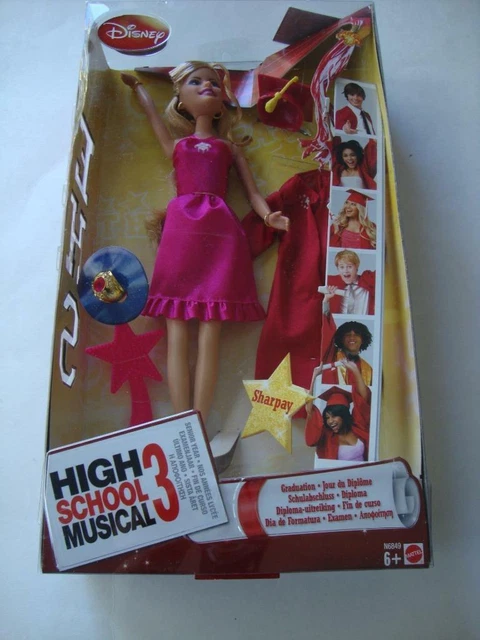 DISNEY HSM3 HIGH School Musical 3 SHARPAY Graduation Doll 2008 Mattel ...