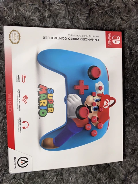 POWERA ENHANCED WIRED Controller for Nintendo Switch - Mario Punch Blue ...