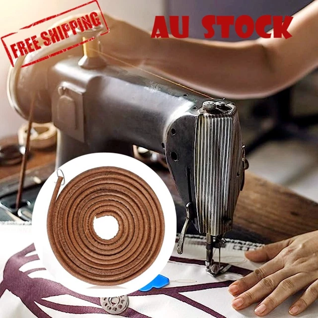 183CM LEATHER TREADLE Belt Replacement Parts With Hook For Singer ...