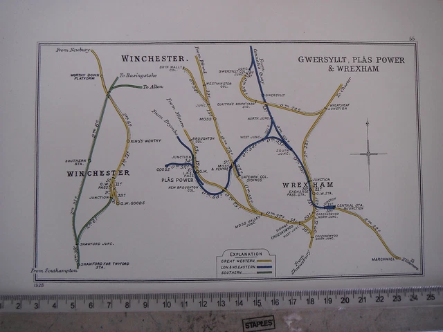 WREXHAM PLAS POWER Marchwiel Bryn Malley Owersyllt Broughton Railway ...