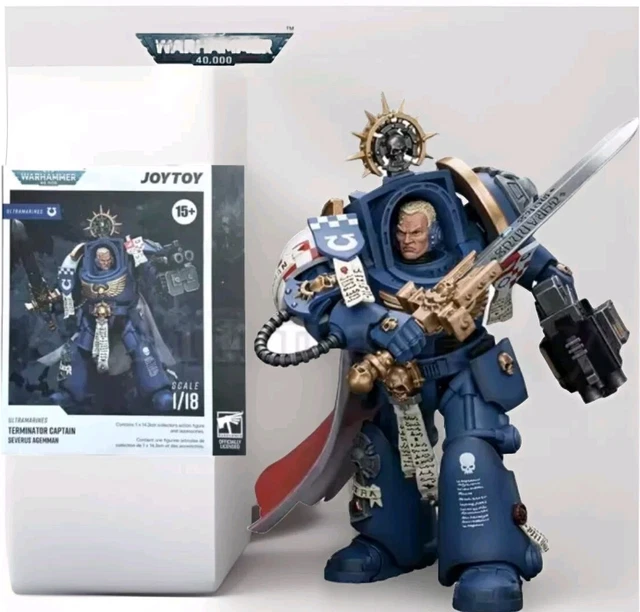 JOYTOY WARHAMMER 40K Ultramarines Terminator Captain Severus Agemman ...