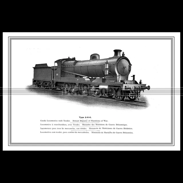 PHOTO T.000691 STEAM LOCOMOTIVE BRITISH MINISTRY OF MUNITION OF WAR ...