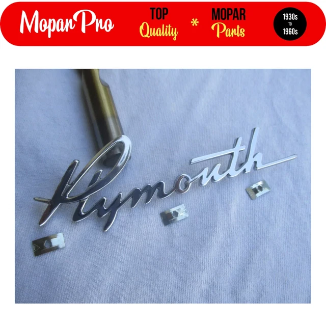 1953 PLYMOUTH NOS Tableau Script Emblème EUR 268,38 - PicClick FR