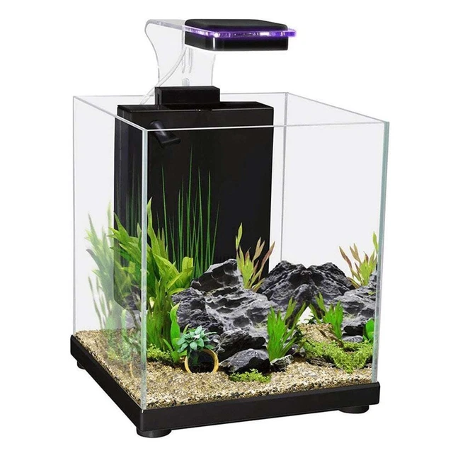 AQUA ONE BETTA Sanctuary Aquarium Fish Tank Setup 10L | LED Lighting ...