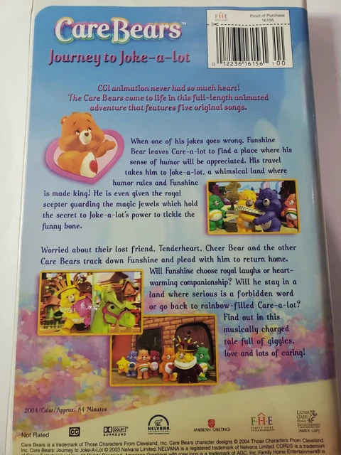 CARE BEARS: JOURNEY to Joke-a-Lot (VHS, 2004) Clamshell £13.31 ...
