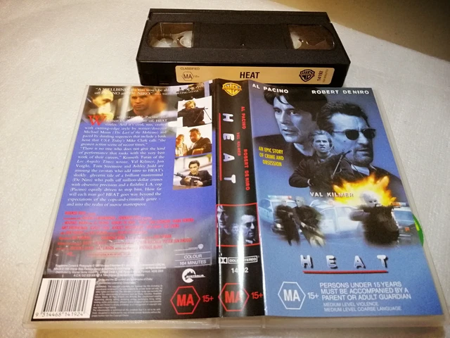 HEAT (1995) AL Pacino:Robert DeNiro - Warner Sell Thru VHS - Cult Crime ...
