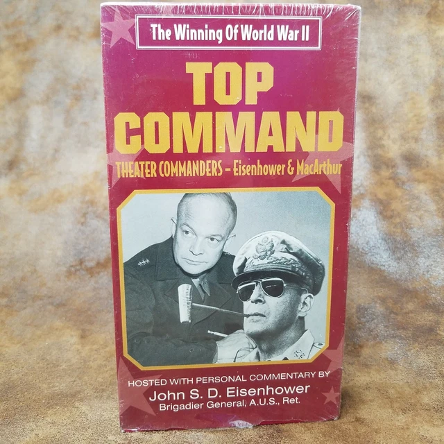 TOP COMMAND THEATER Commanders Eisenhower and MacArthur (VHS 1996) £5. ...