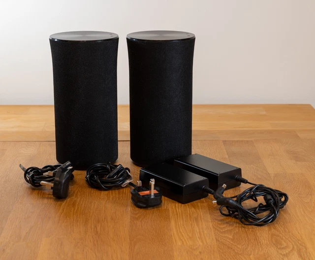 2 SAMSUNG AUDIO 360 WHM1500 Bluetooth/Wireless Multiroom Speakers ...