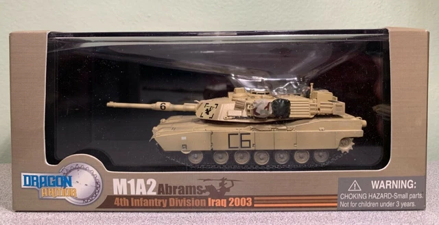 DRAGON ARMOR 1/72 M1A2 Abrams tank, 4th Infantry Division Iraq 2003 No ...