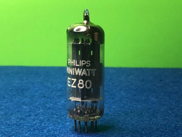 PHILIPS MINIWATT EZ80 Rectifier Valve / Vacuum Tube - Tested - (#194) £ ...