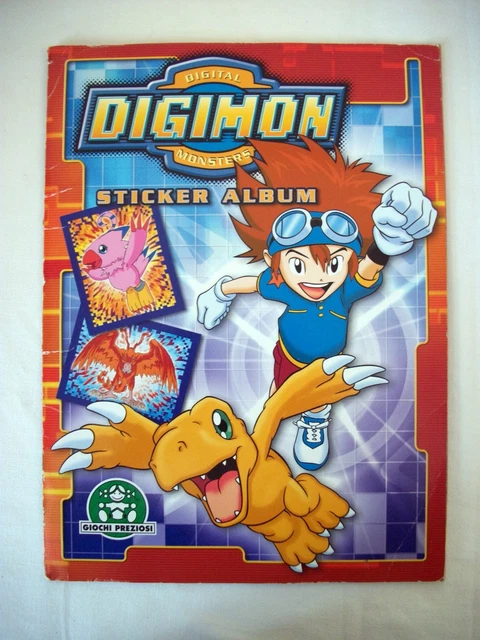 DIGIMON ALBUM FIGURINE Giochi Preziosi Collezione Stickers Digital ...