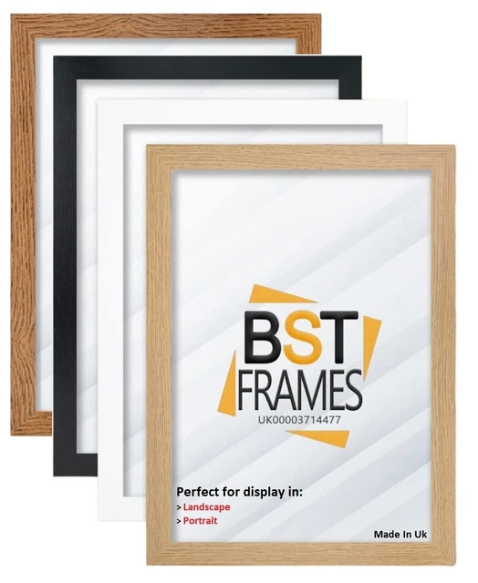 A1 A2 A3 A4 A5 Black Photo Frame White Picture Frame Poster Frames ...