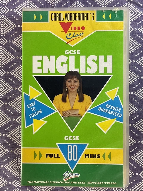 GCSE ENGLISH - Carol Vorderman - PAL VHS Video Tape £3.00 - PicClick UK