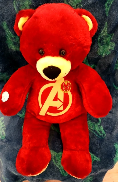 BUILD A BEAR Workshop Marvel Avengers Red Iron Man Teddy Bear Soft Toy ...