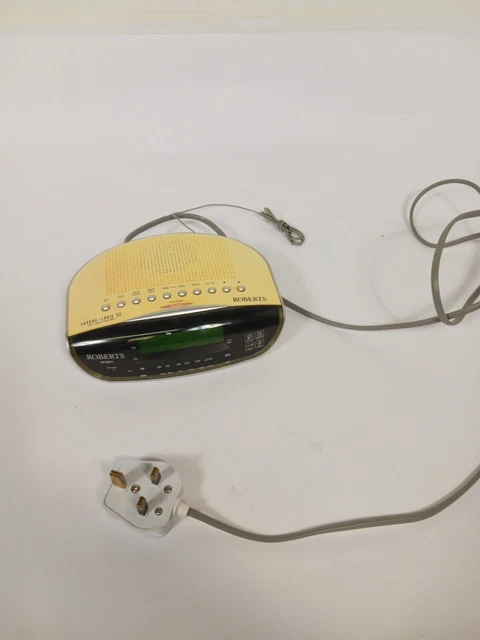 ROBERTS CHRONOLOGIC VI Dual Bedside Alarm Clock Radio (CR9971) Beige ...