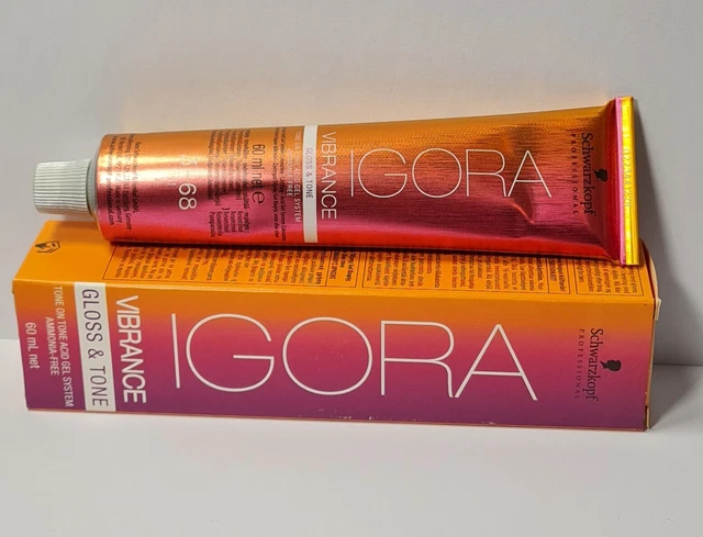 SCHWARZKOPF IGORA VIBRANCE Gloss & Tone Coloring Ammonia-Free Vers ...