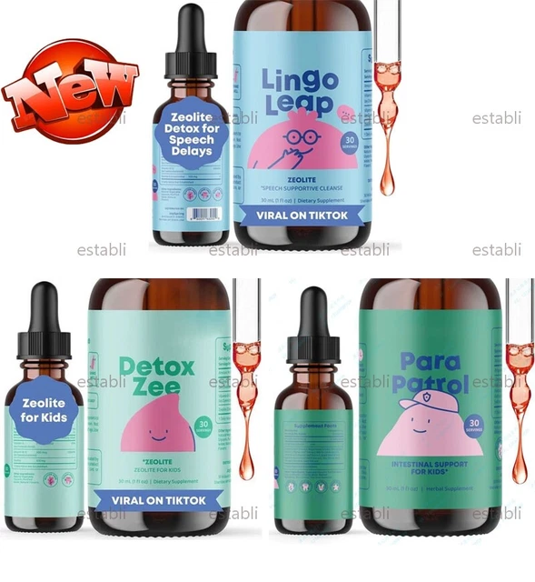 LINGO LEAP CHILDREN'S Drops - Zeolite Detox for Speech Delays Therapy ...