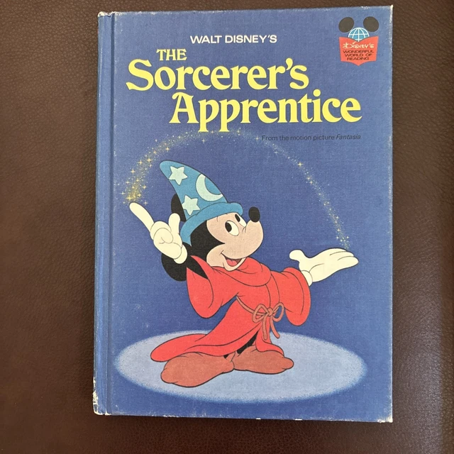 VINTAGE 1973 WALT Disney’s The Sorcerer’s Apprentice Hardcover ...