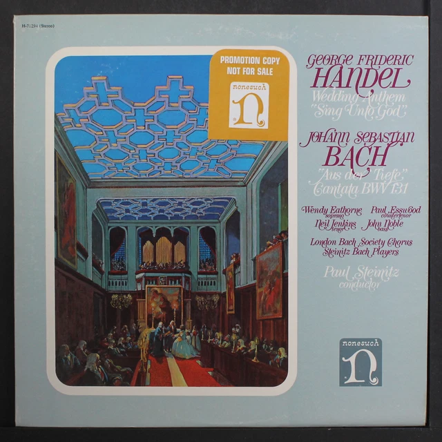 PAUL STEINITZ / LONDON bach SOCIETY: handel wedding anthem / bach ...