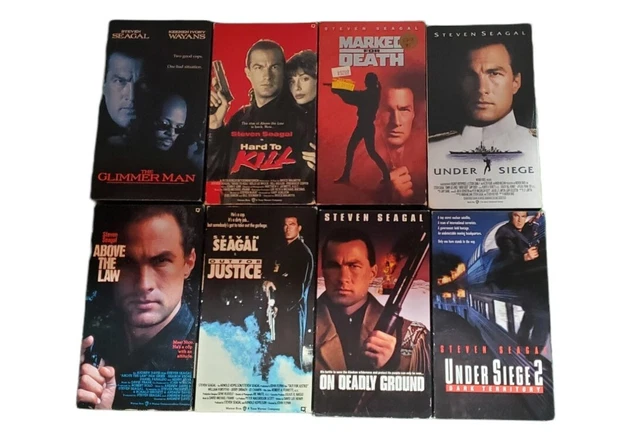 STEVEN SEGAL VHS Lot (VHS) 8 Movies Rare Vintage USED with Cases £22.43 ...