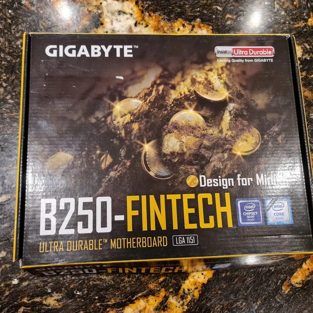GIGABYTE B250-FINTECH LGA 1151 DDR4 ATX Mining Motherboard With INTEL ...