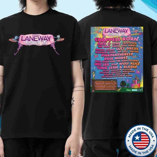 LANEWAY FESTIVAL 2026 Full Lineup On February Merchandise Inspired T ...