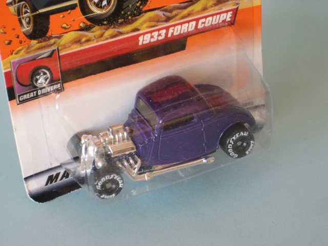 MATCHBOX 1933 FORD Street Rod Purple Body Toy Model Car 75mm in USA BP ...