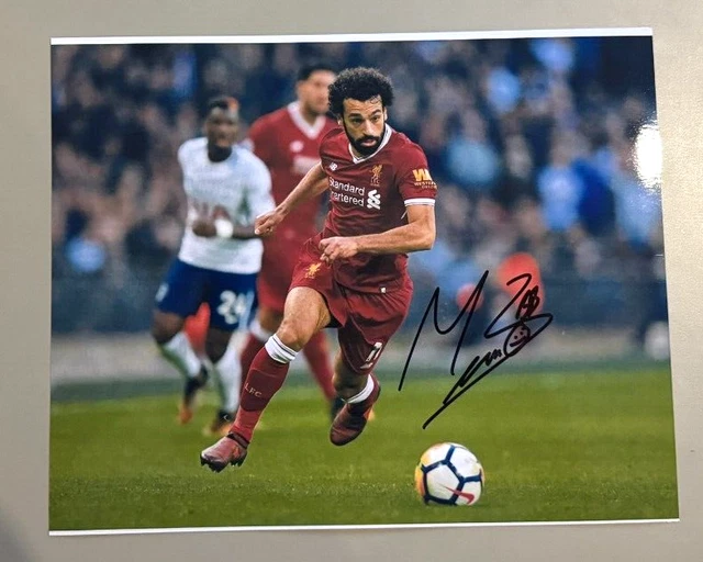 MOHAMED SALAH SIGNED Liverpool Football Club Photograph with COA £39.95 ...