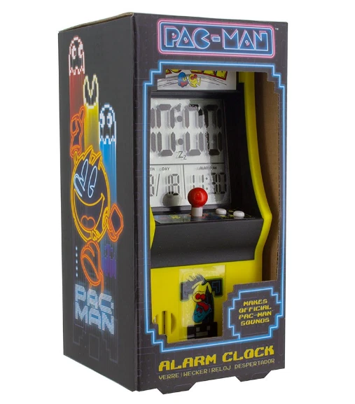 RETRO PAC MAN ARCADE ALARM CLOCK 80s VINTAGE LOOK BRAND NEW SEALED £29. ...
