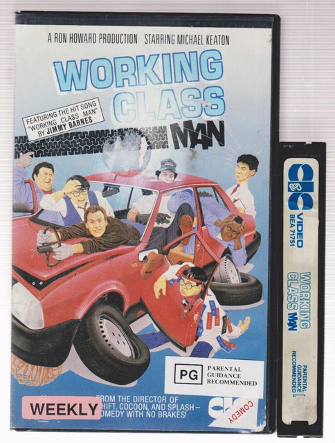 RARE BETA VIDEO Tape WORKING CLASS MAN Big Box Ex-Rental CIC Ron Howard ...