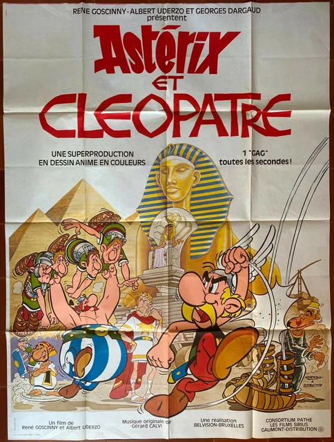 AFFICHE ASTERIX ET CLEOPATRE René Goscinny UDERZO Egypte Pyramide ...