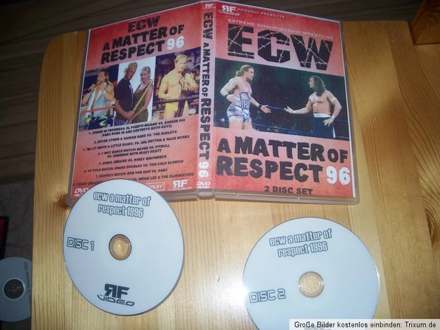 ECW WRESTLING DVD A Matter of Respect 1996 WWF WCW WWE TNA NWA WXW XPW ...